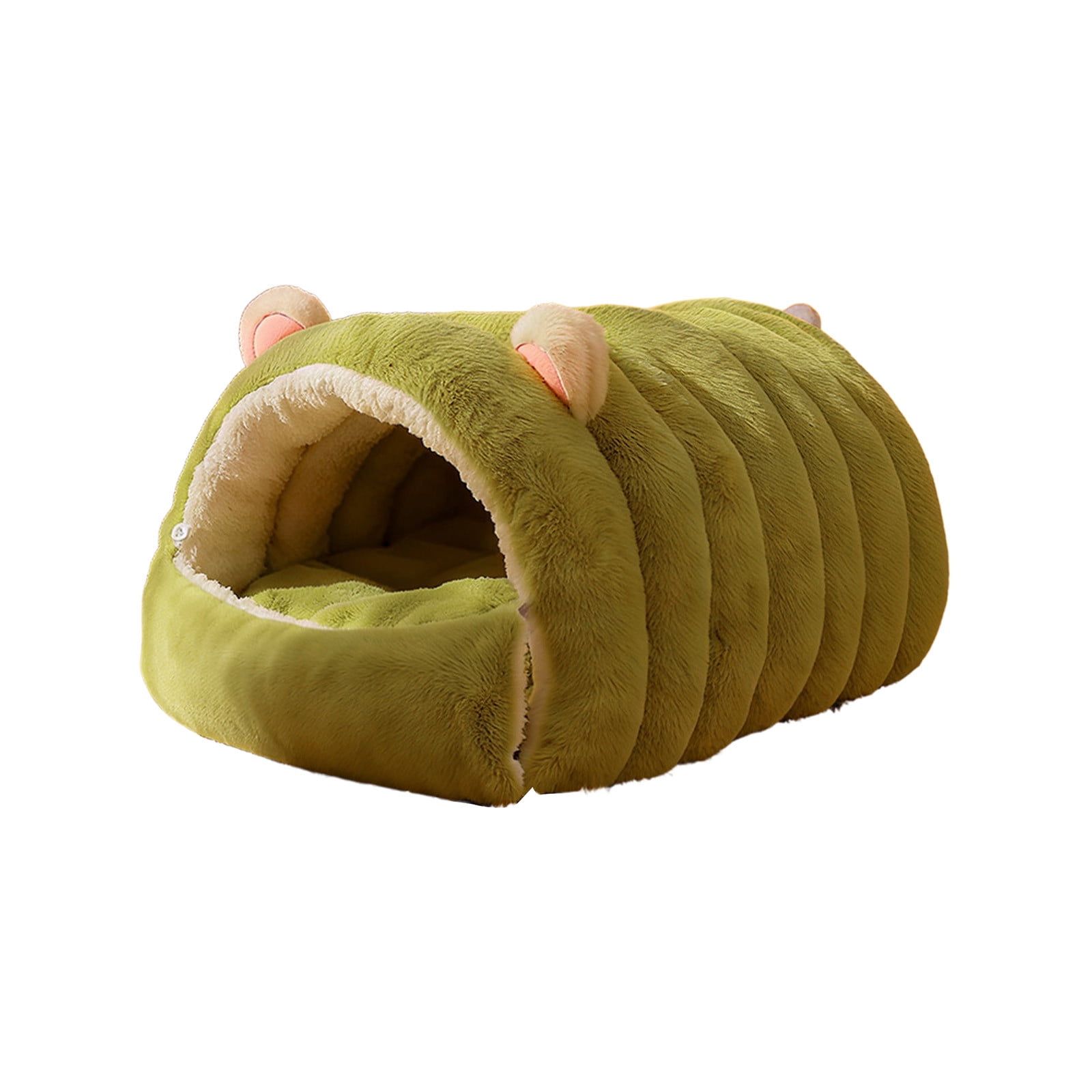 Premium Removable Heated Pet Bed with Semi-Enclosed Design for Warmth ...