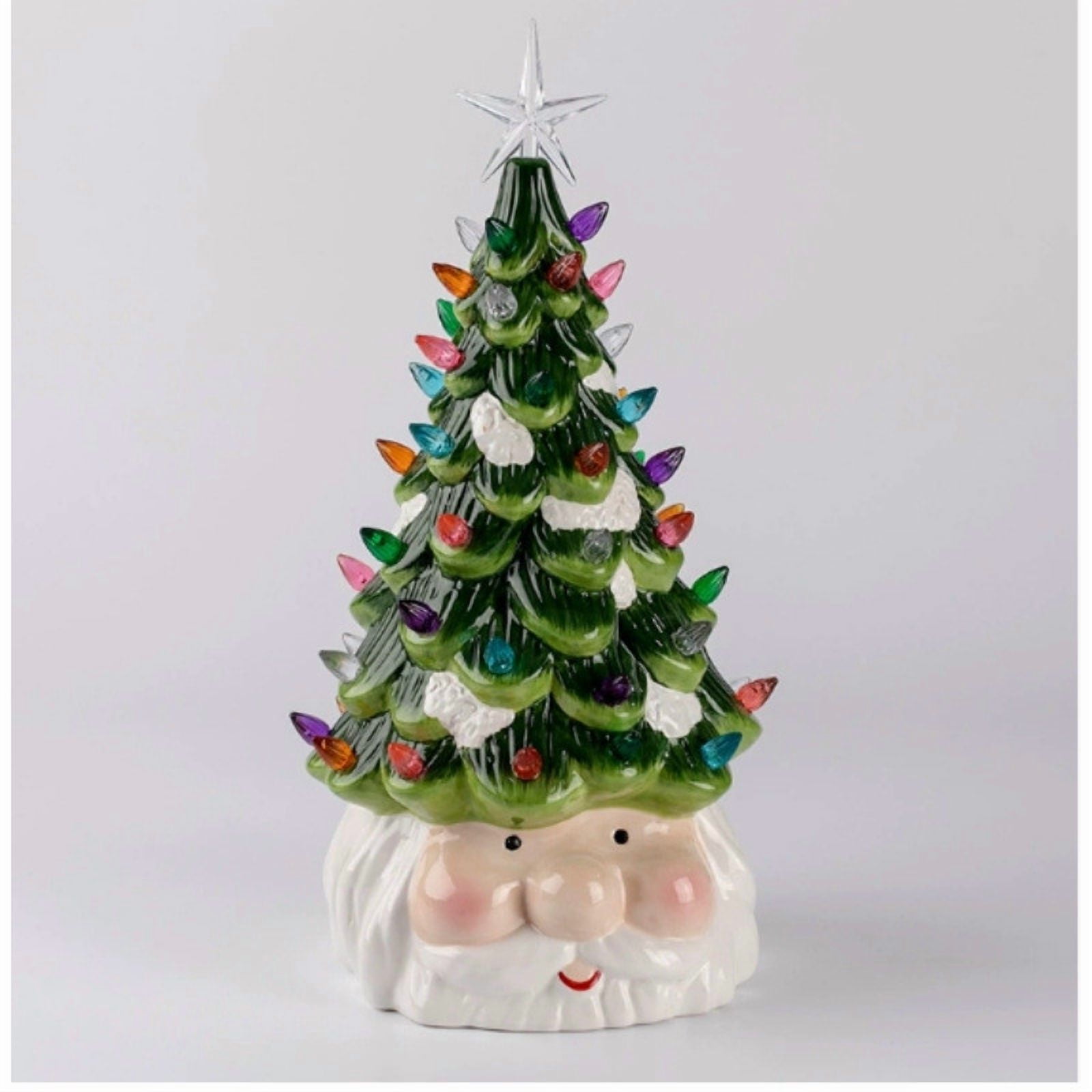 Premium Resin Christmas Tree with Integrated Lighting System, 11 Inch ...