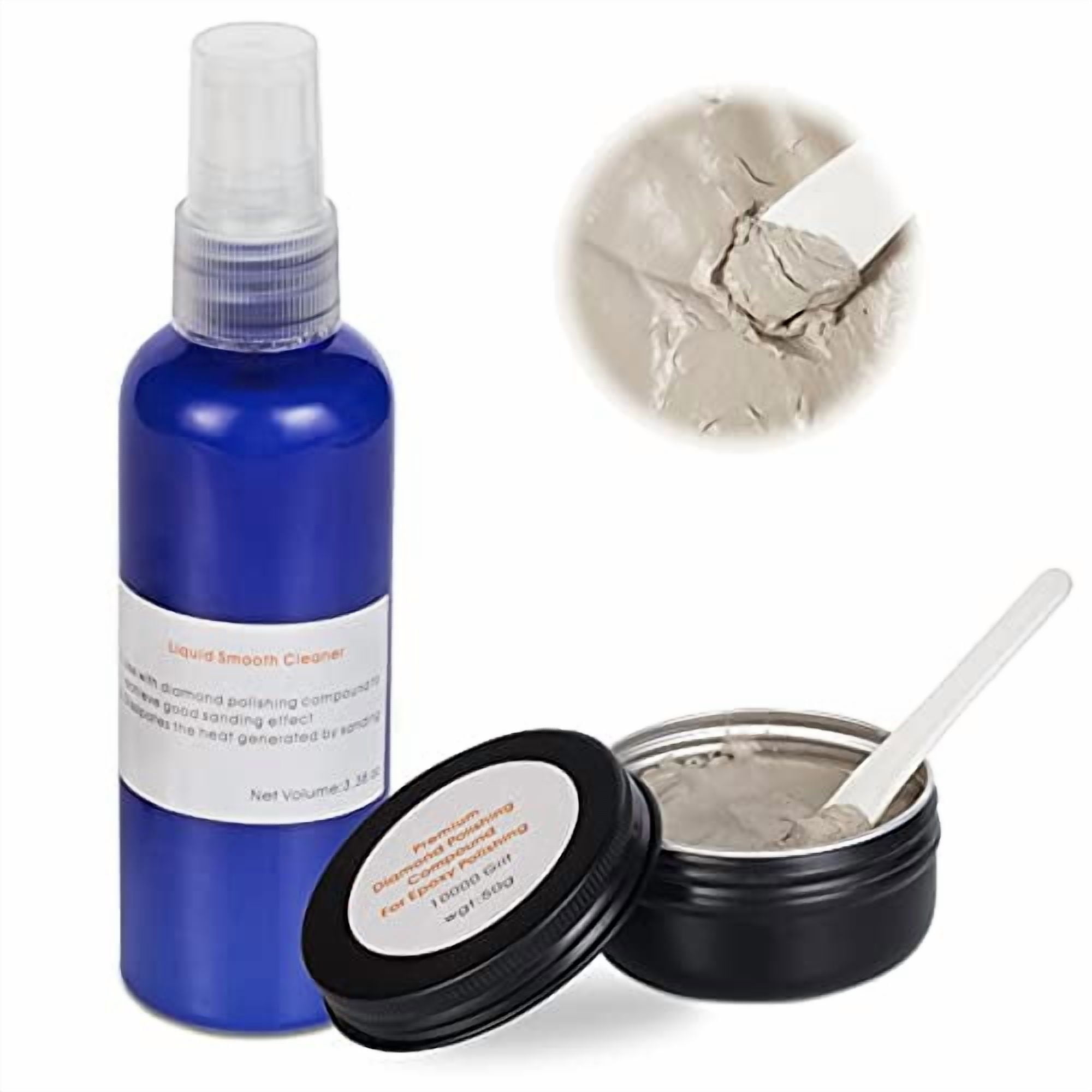 Premium Resin Polishing Kit for High Gloss Finishes - Epoxy Compound Smooths Out Counters ...