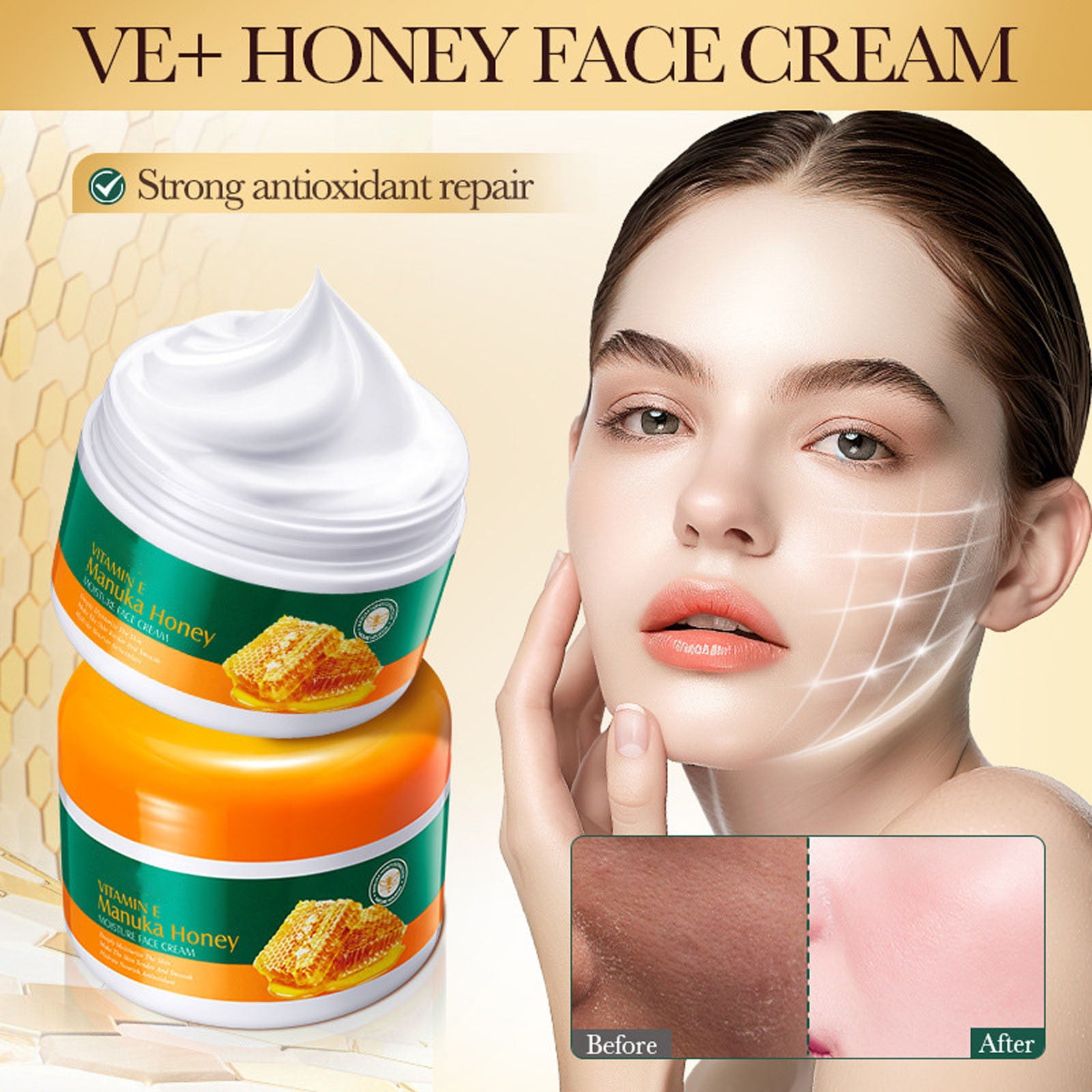 Premium Resistant Aging Retinol Facial Cream with Hyaluronic Acid ...