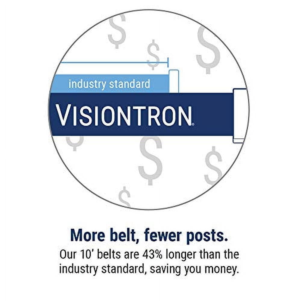 Premium Retractable Belt Barrier Polished Aluminum Crowd Control ...