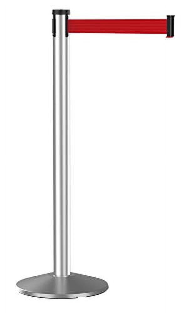 Premium Retractable Belt Barrier Satin Stainless Steel Crowd Control ...