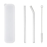 [24 PCS] Value Pack Reusable Stainless Steel Straws in Bulk Extra Long ...