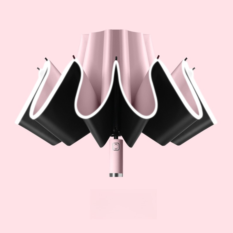 Premium Reverse Automatic Umbrella UPF50+ Sun Rain Dual Protection ...