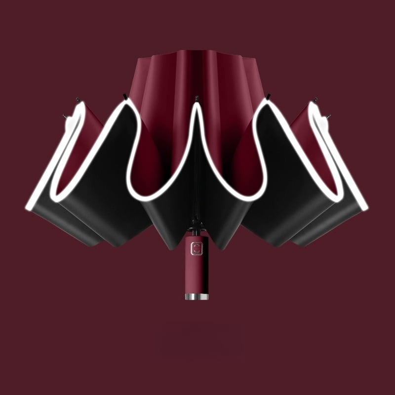 Premium Reverse Automatic Umbrella UPF50+ Sun Rain Dual Protection ...