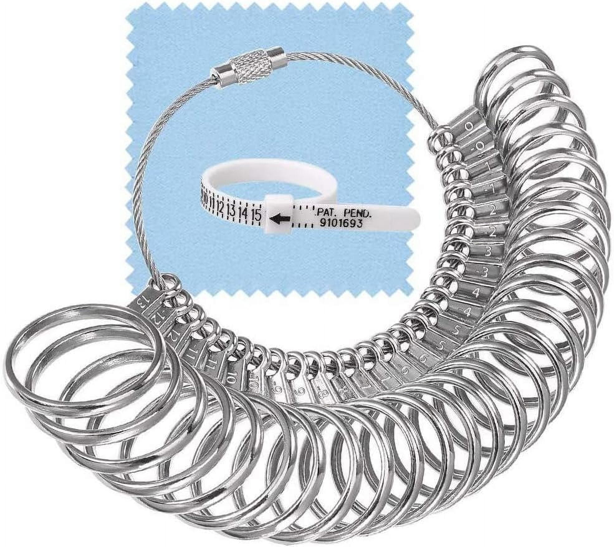 Premium Ring Sizer Measuring Tool Set Metal Ring Measurement Tool, Ring ...