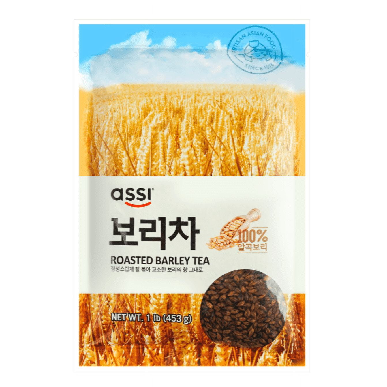 Assi Korean Roasted Barley Tea, Bori-Chat, Loose, 2 Pounds, 60 Servings ...