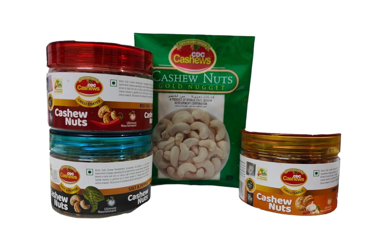 Premium Roasted & Plain Cashew Combo Pack By CDC | Flavourful Combo Of ...