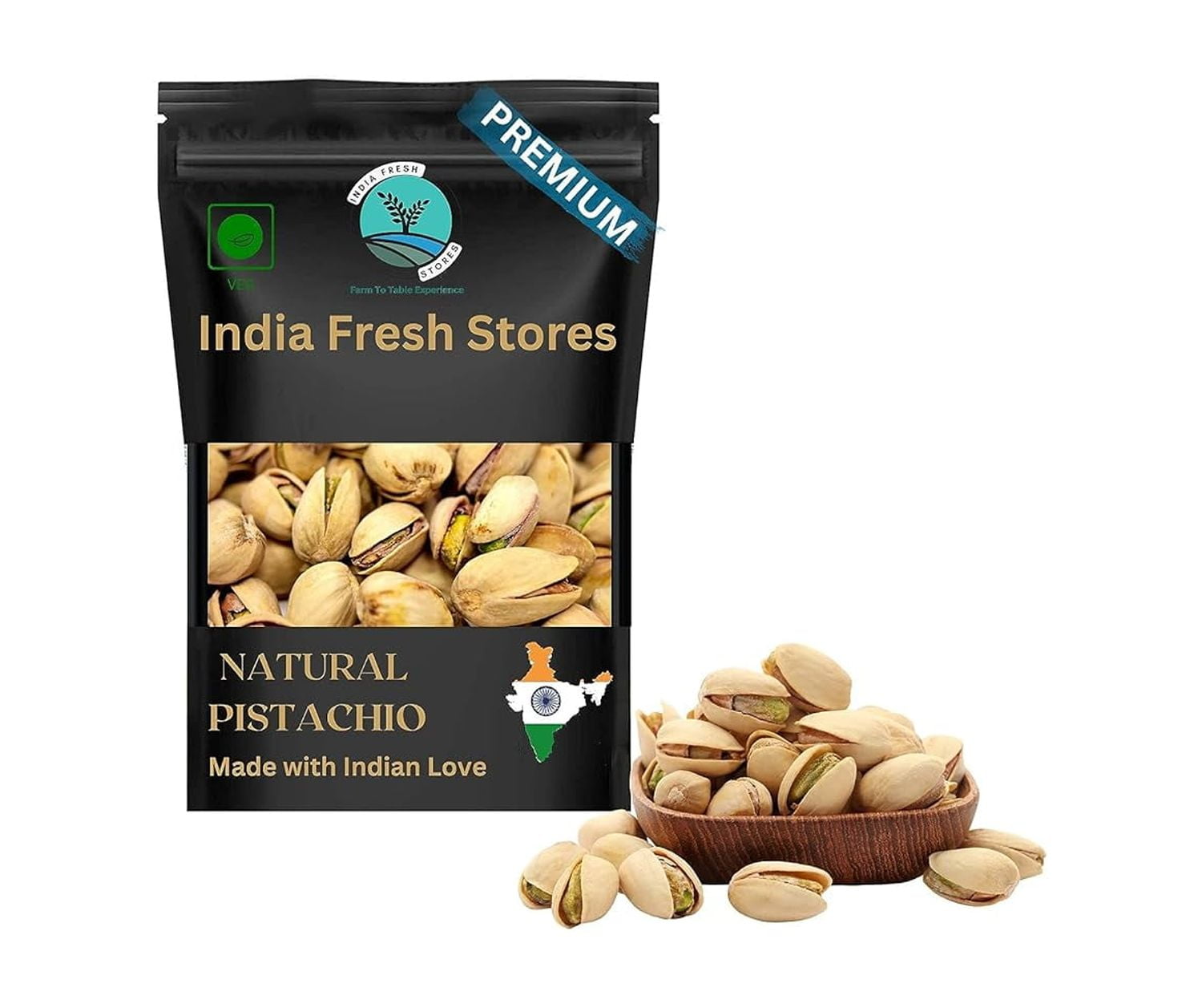Premium Roasted & Salted Pistachios With Shell By India Fresh Store 250gm, | High In Protein ...