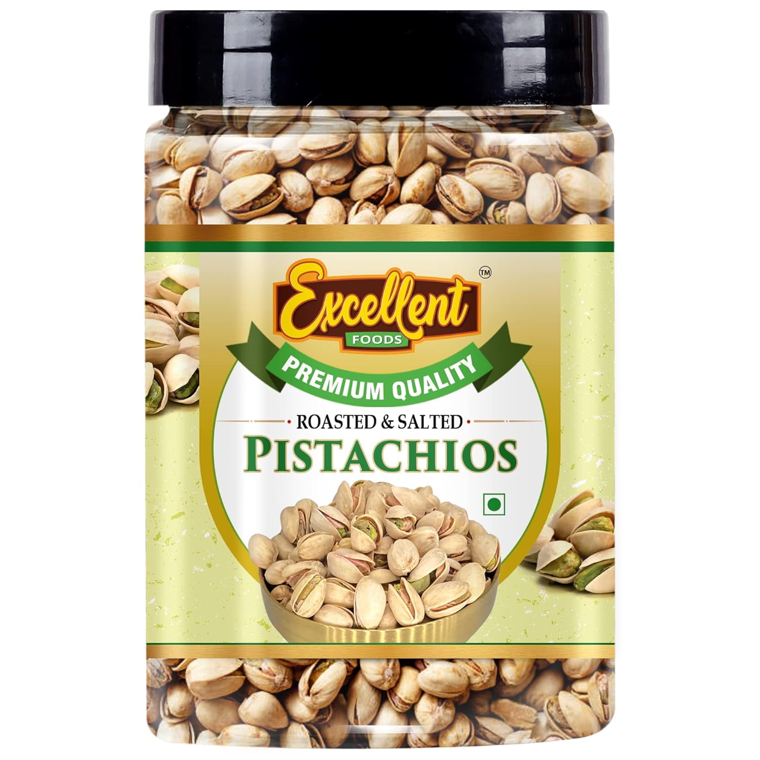 Premium Roasted & Salted Pistachios Shelled By Excellent Foods 1kg, | Crunchy & Delicious ...