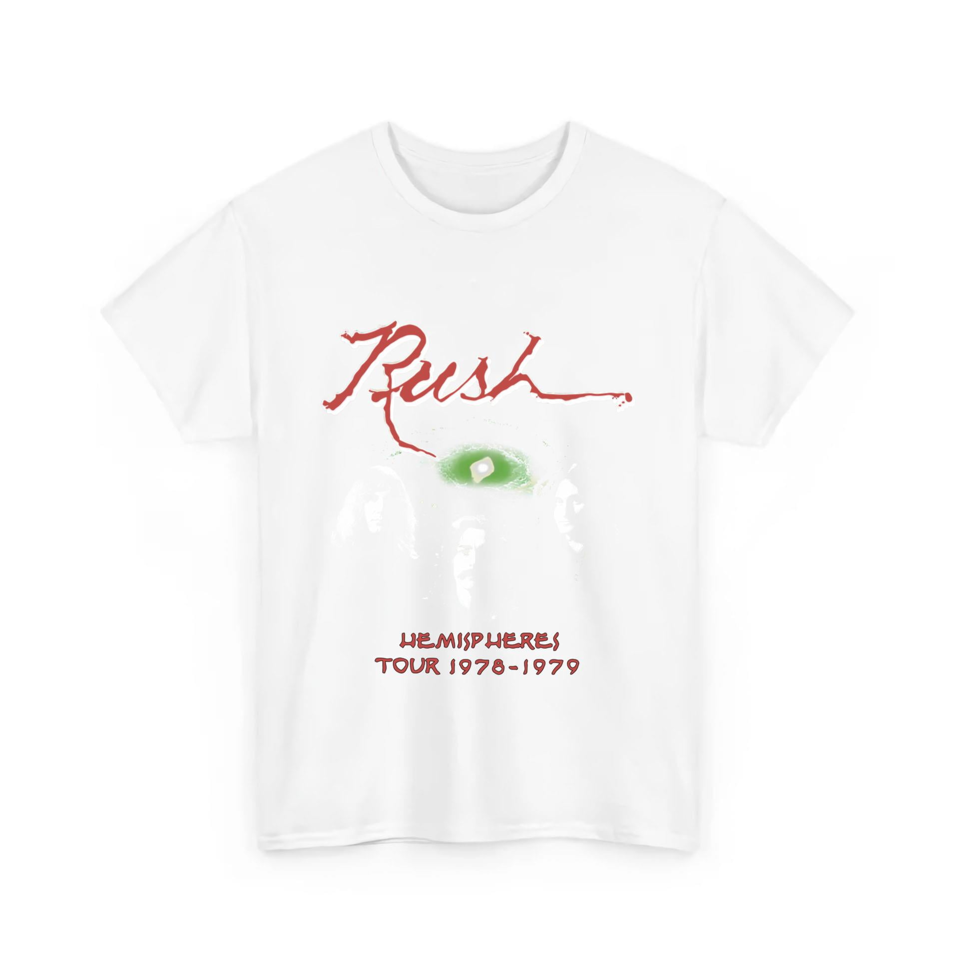Premium Rock Shirt Vintage Style Hemispheres Tour 1978 Brand New Fast ...