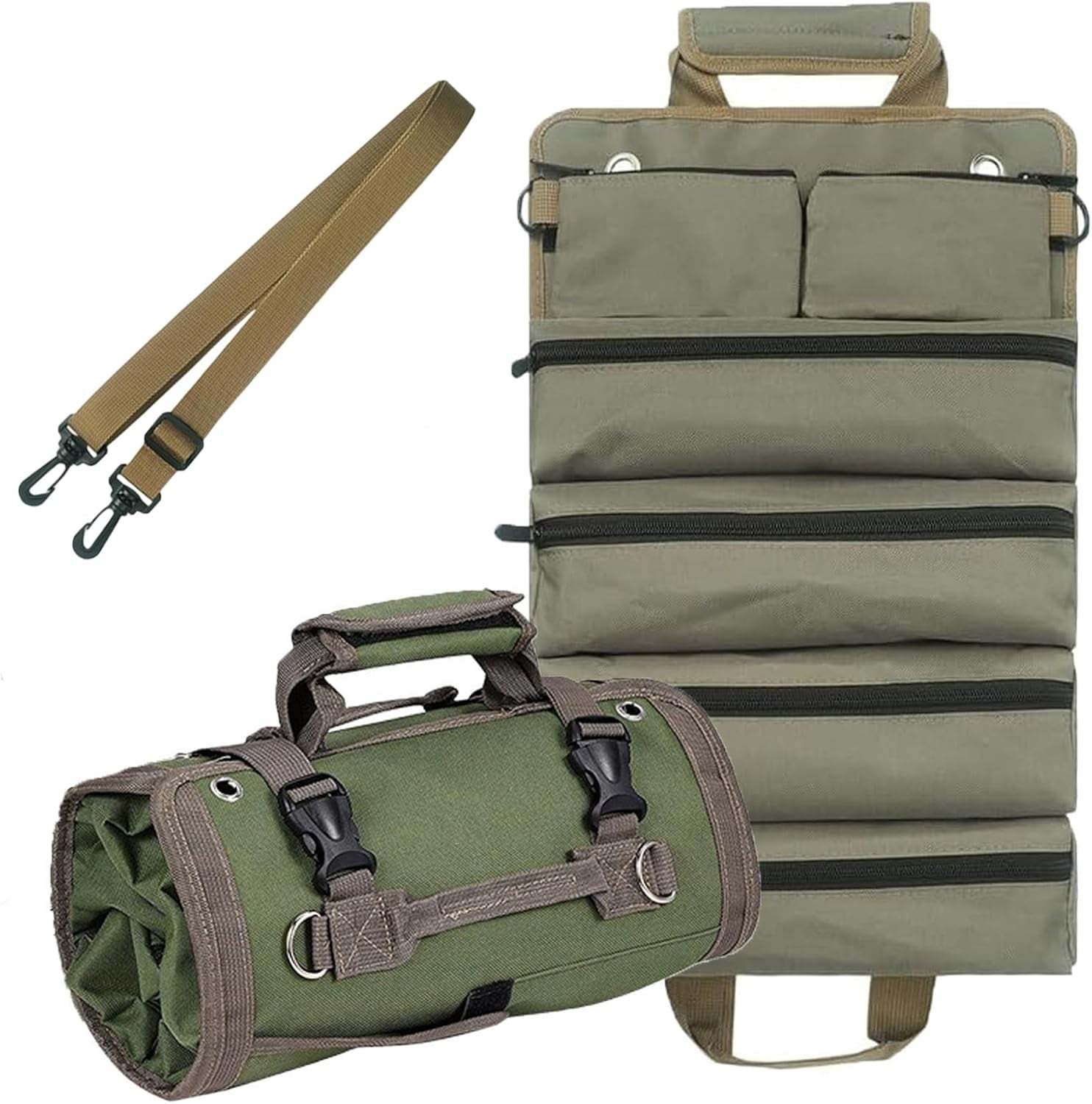 Premium Roll up Tool Bag, Tool Bag Organizer Roll Up, Heavy Duty ...