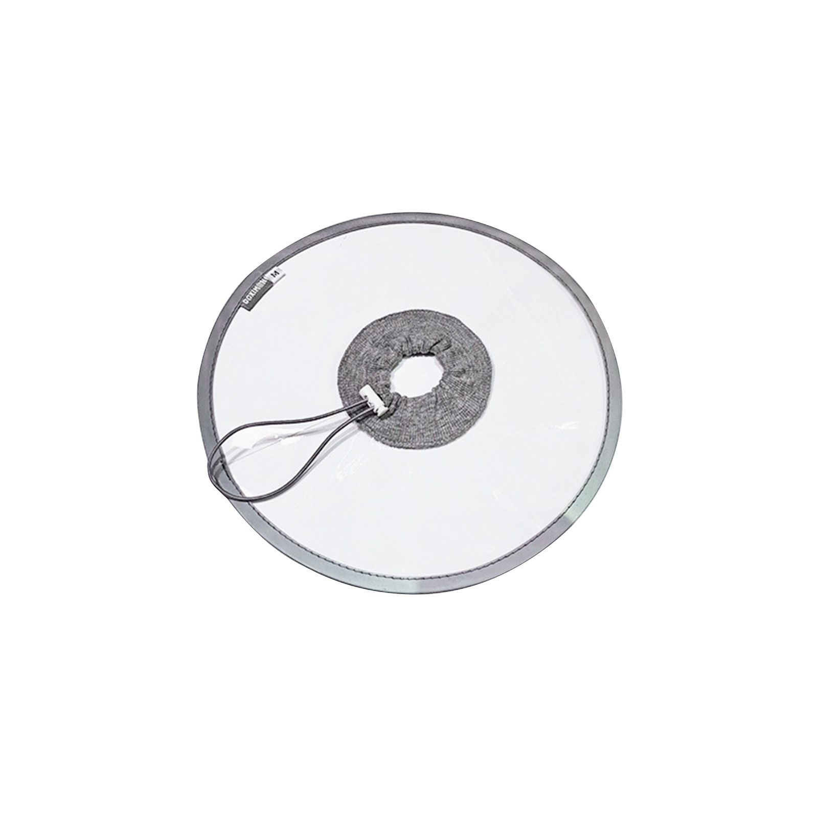 Premium Round Glass Shade with Fabric Trim for Modern Ceiling Lights ...