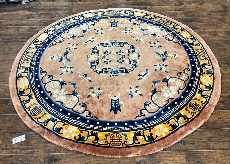 Premium Round Persian Rug with Unique Design made with High Quality ...
