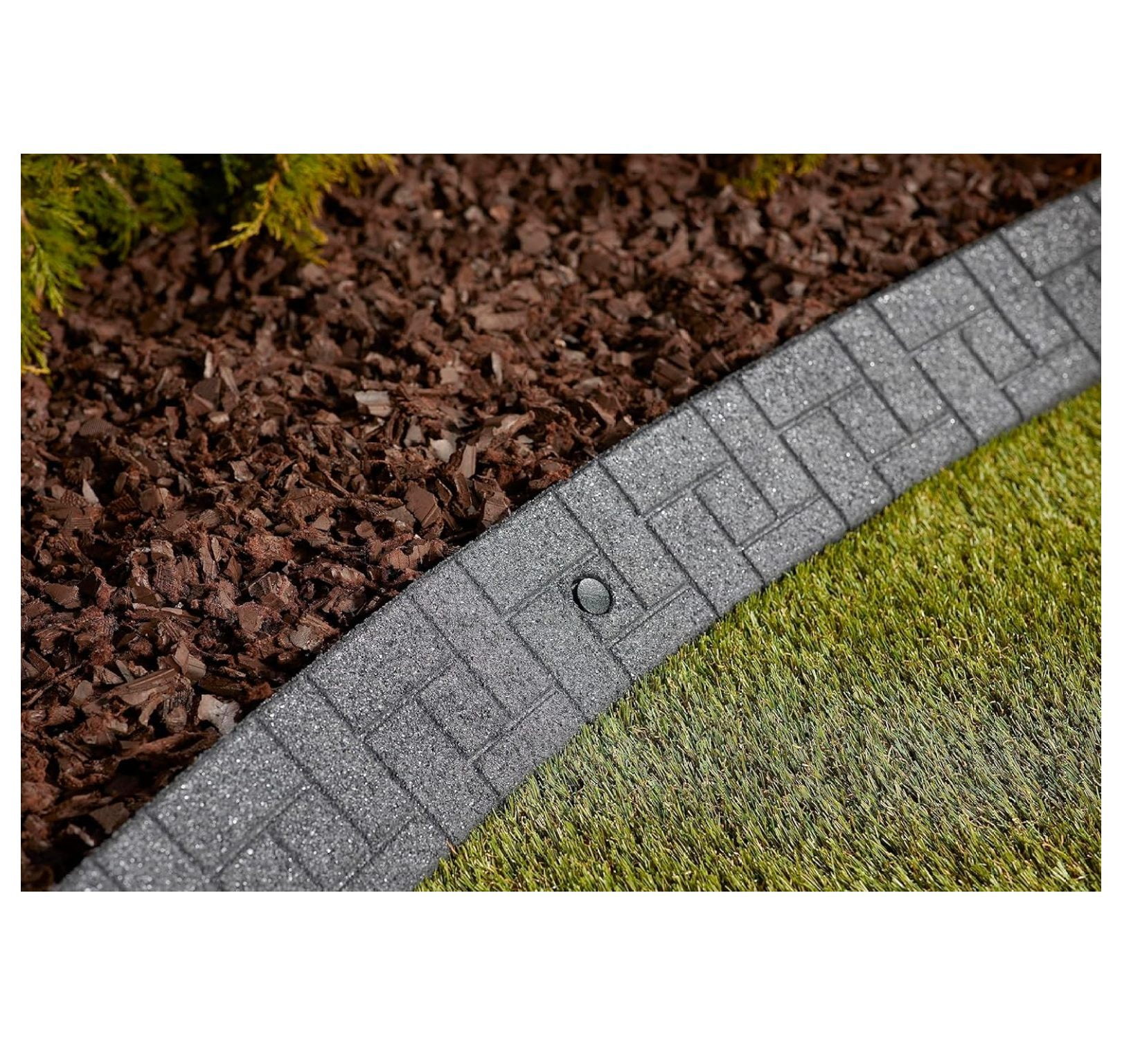 Premium Rubber Angled Terracotta Landscape Edging 4 Ft Long 3 5 In