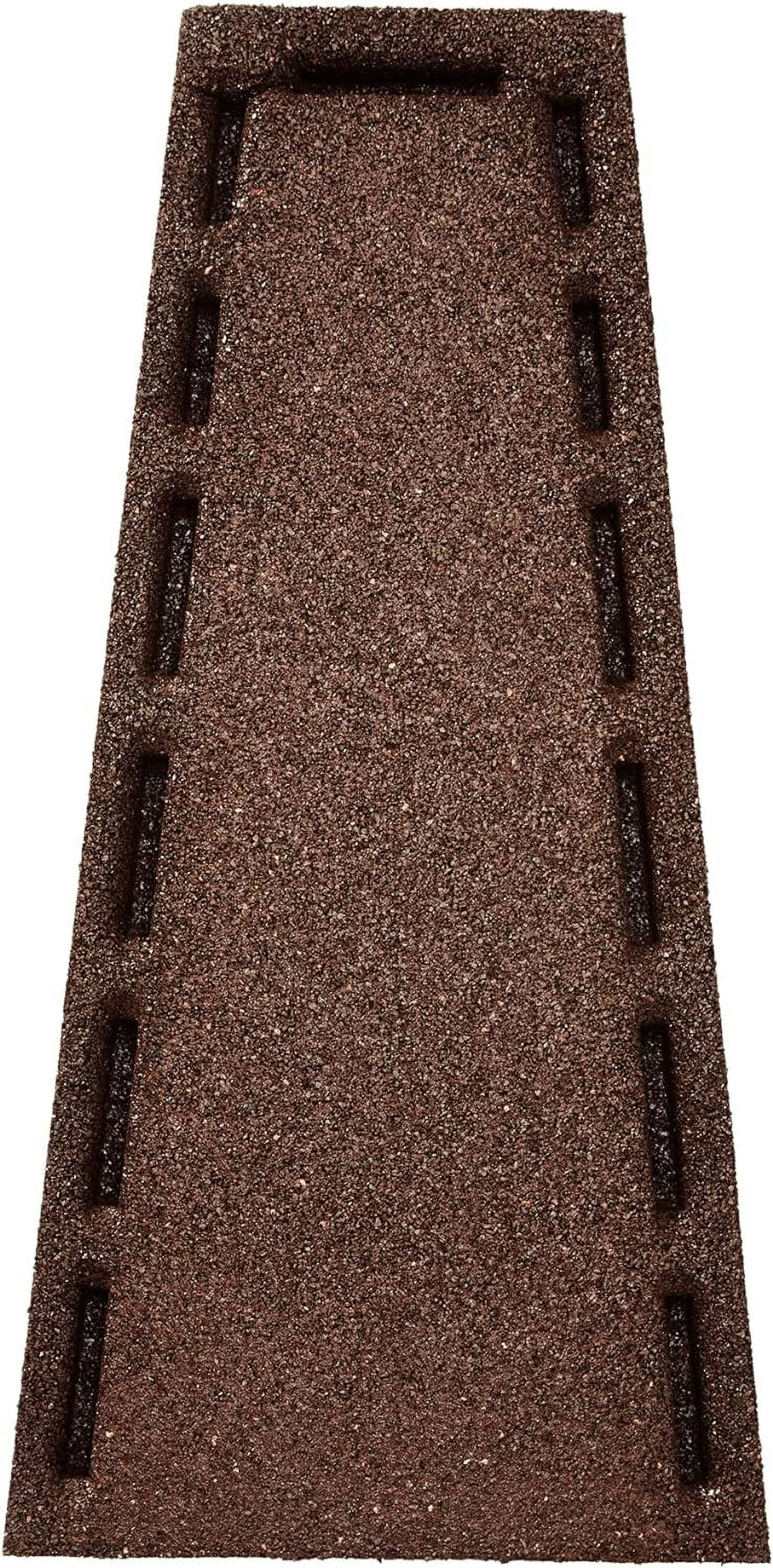Premium Rubber Downspout Splash Block Rain Guard Stone Textured Drain ...