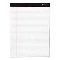 Universal Premium Notepad Pack, 8.5 x 11, White, 50 Sheets, 6/Pack ...