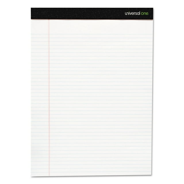 Premium White Paper Lined Writing Pads, Legal Wide Rule, 8.5 x 11, 50 ...