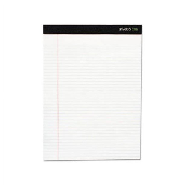 Premium Ruled Writing Pads Wide/Legal Rule, 8.5 x 11, White, 50 Sheets ...