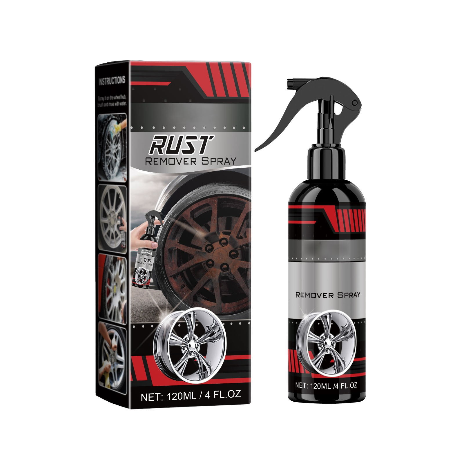 Premium Rust Remover Spray for Metal Surfaces, 30ml Fast-Acting, Non ...