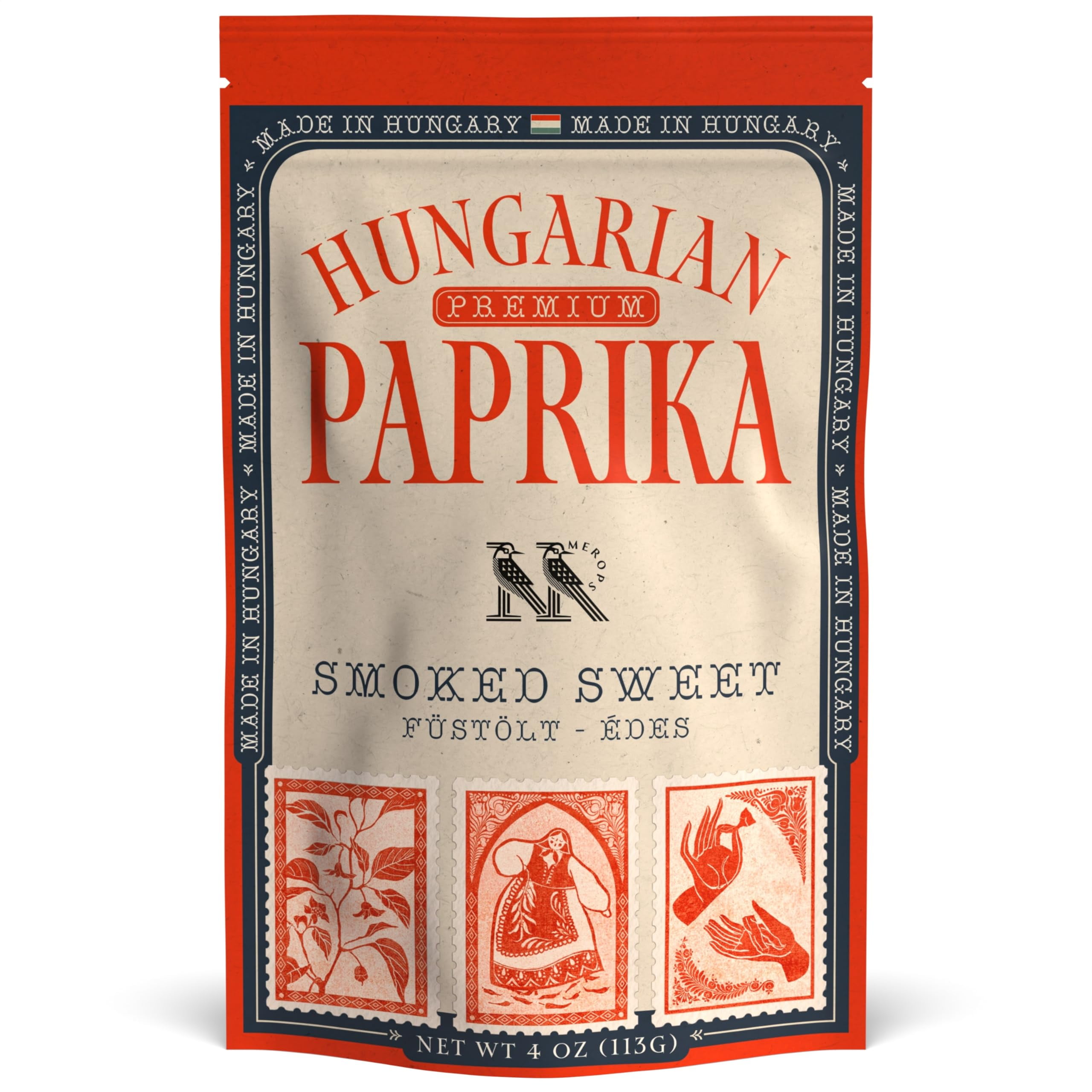 Premium SMOKED SWEET Hungarian BCF26 Paprika Powder (4 oz) - Non-GMO ...