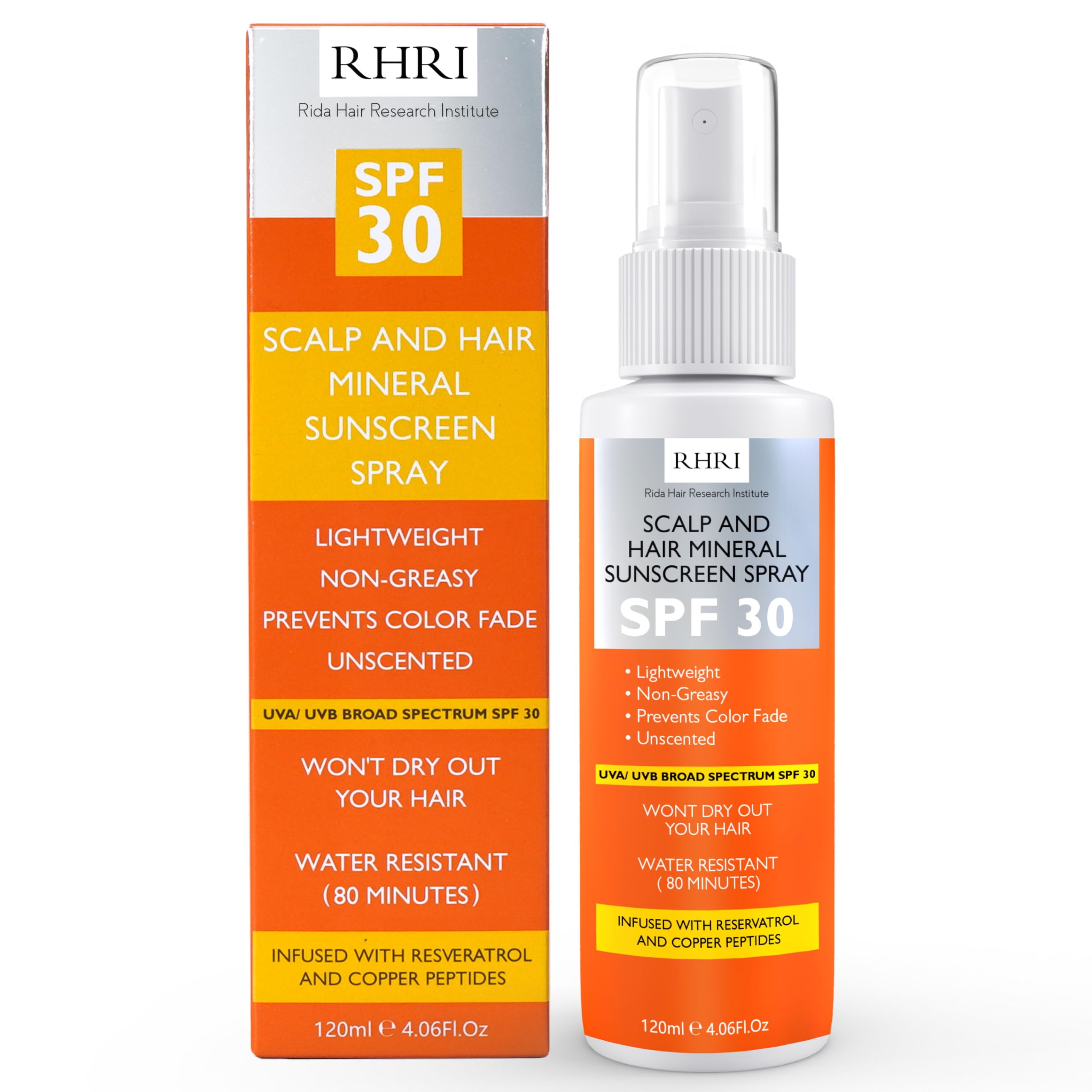 Premium SPF 30 Hair Sunscreen Spray | Non-Greasy UV Protection for Hair ...