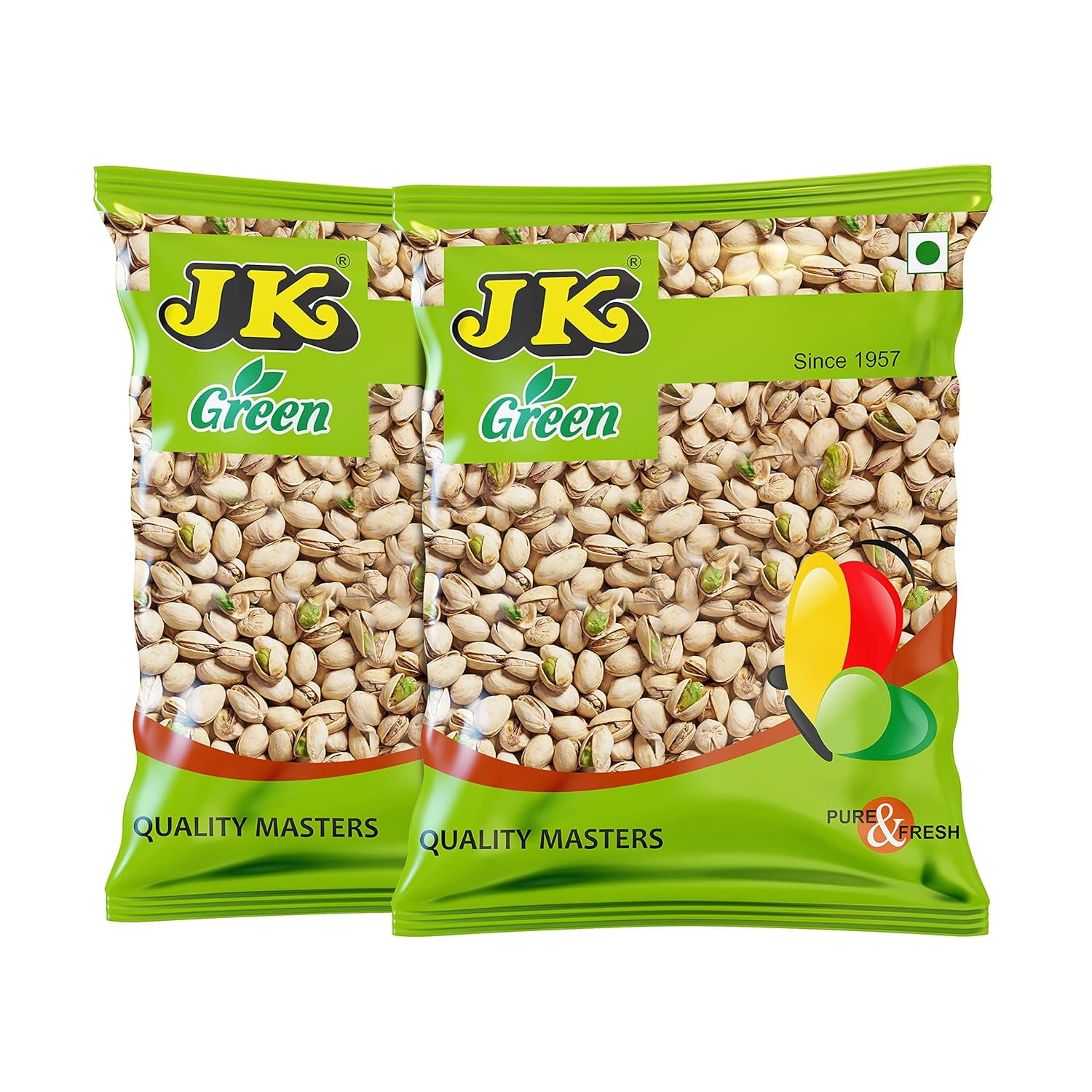 Premium Salted Green Pista By Jk 400gm, (200gm * Pack Of 2) | High In Protein & Dietary Fiber ...