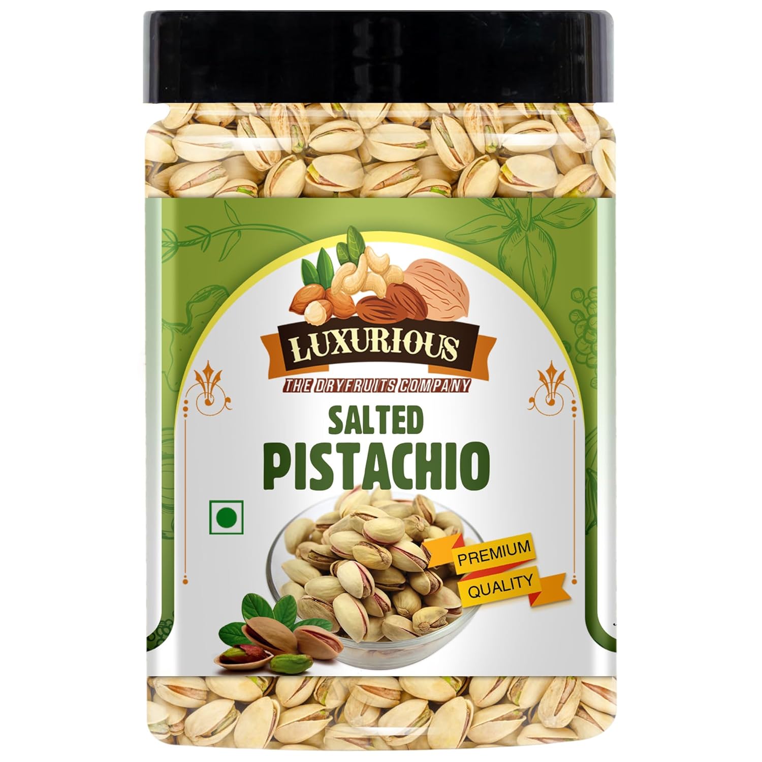 Premium Salted Pistachios By Luxurious 1kg, | Healthy & Delicious Nutrients Dry Fruits Pista ...