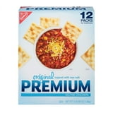 Nabisco Premium Sea Salt Topped Saltine Crackers, Kosher Dairy, 12 pk ...