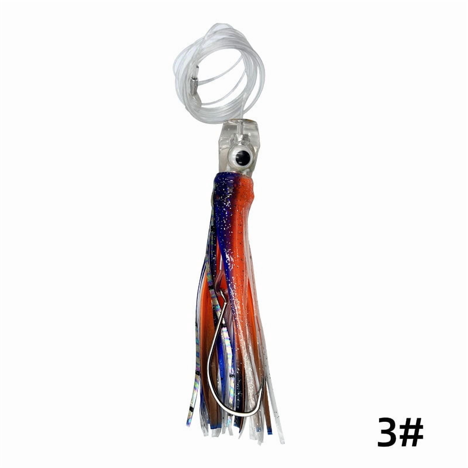 Premium Saltwater Trolling Lure - Mustad Hook, Flexible Prosthetic Eyes ...
