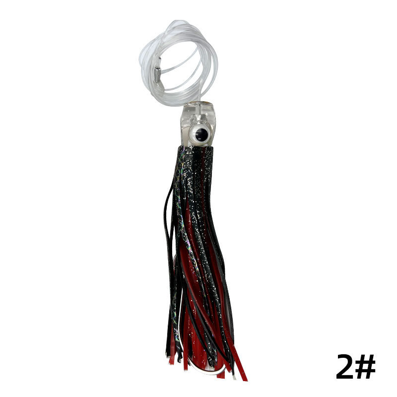 Premium Saltwater Trolling Lure - Mustad Hook, Flexible Prosthetic Eyes ...