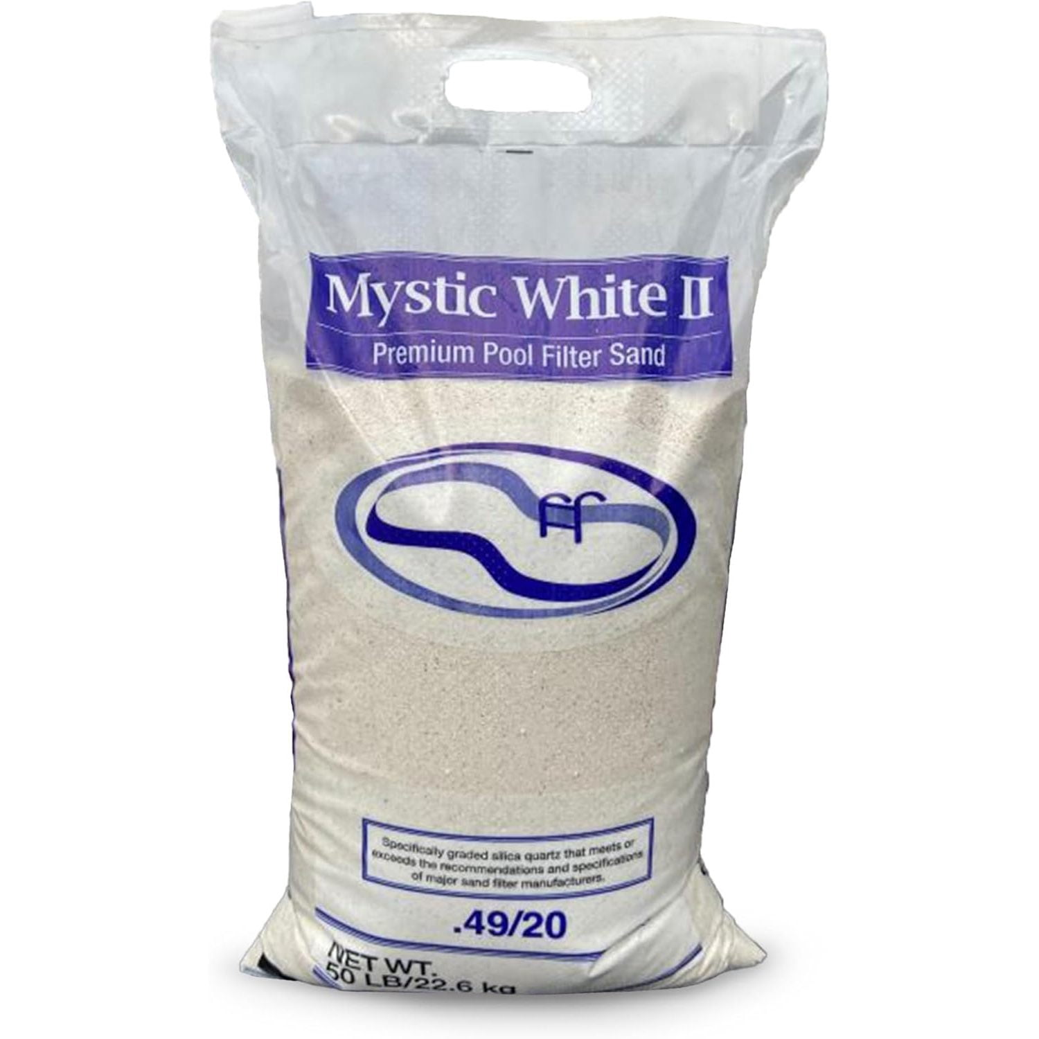 Premium Sand for Pool Filter Pumps, Mystic White II, 50 Lb - Walmart.com