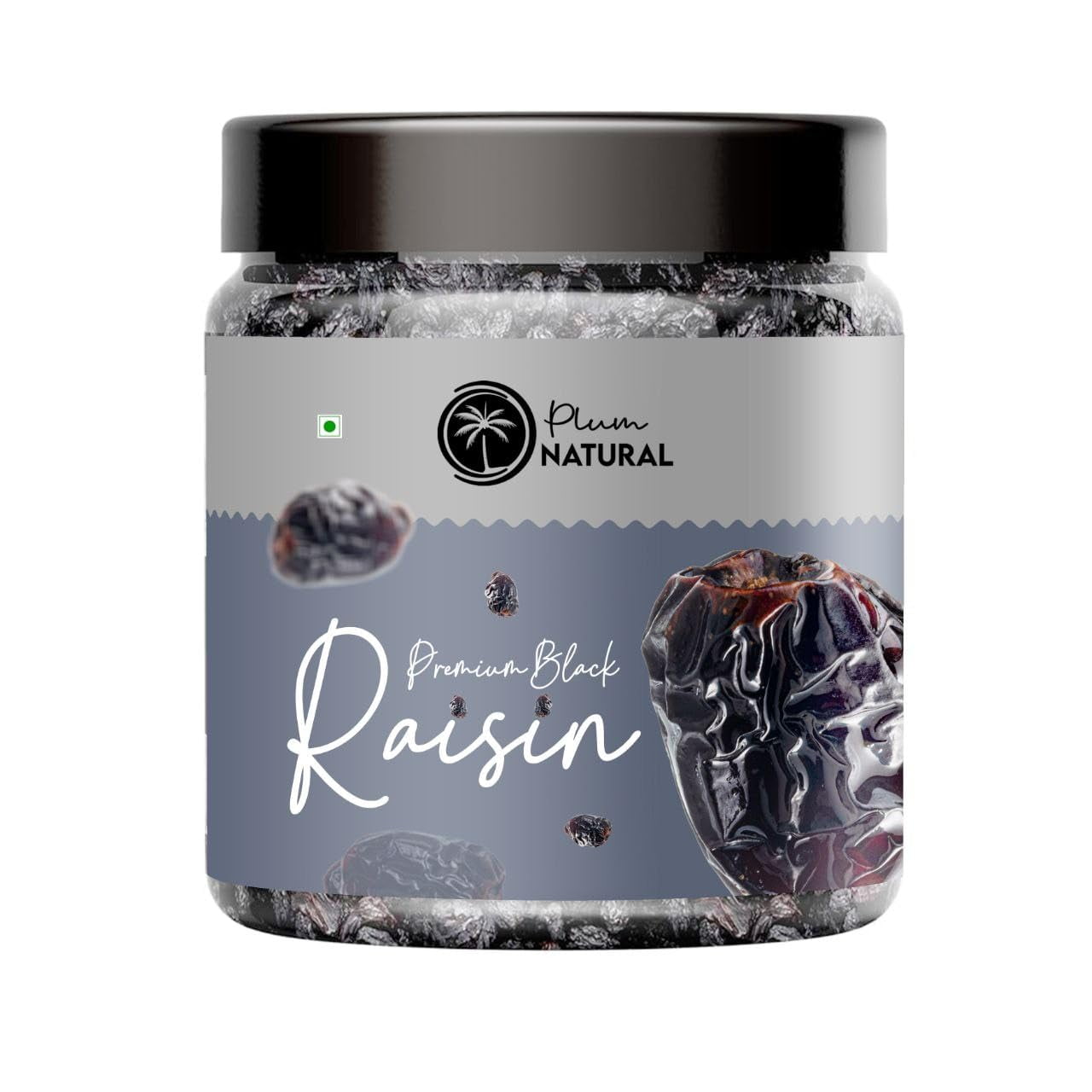 Premium Seedless Black Raisins By Plum Natural 200gm, | Rich In Fibre ...