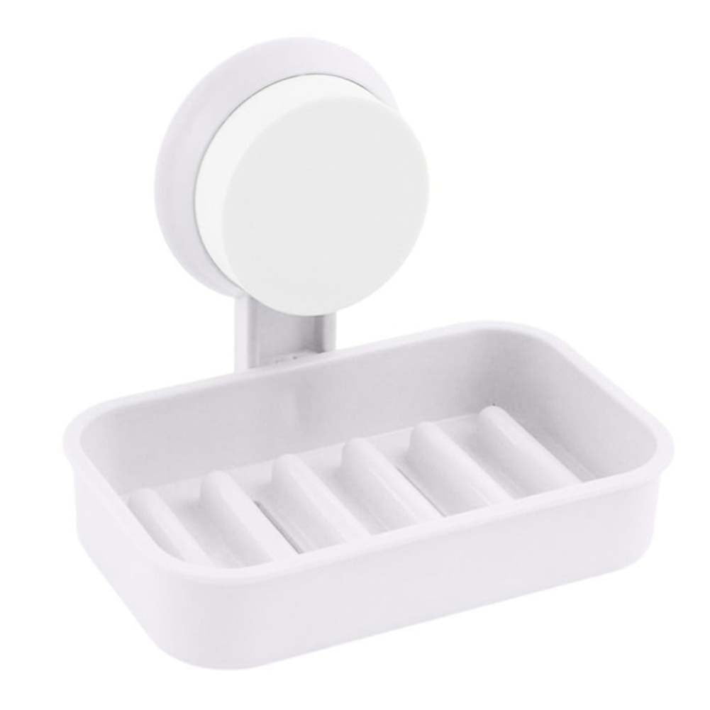Premium Self Draining Suction Cup Soap Dish: Improved Bathroom Soap ...