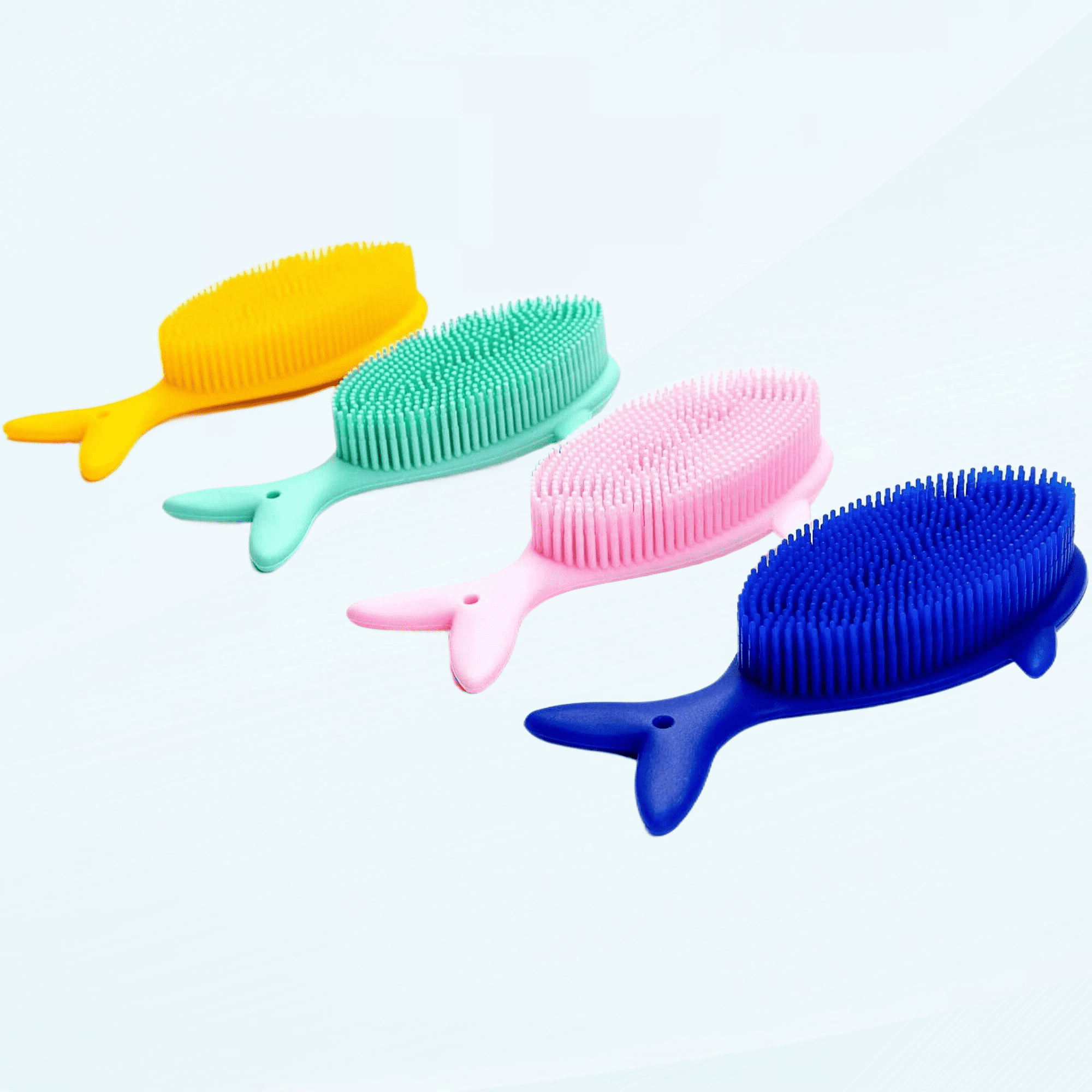 Premium Sensory Brush for Kids or Autism,Soft Silicone Body Scrubber,2 ...