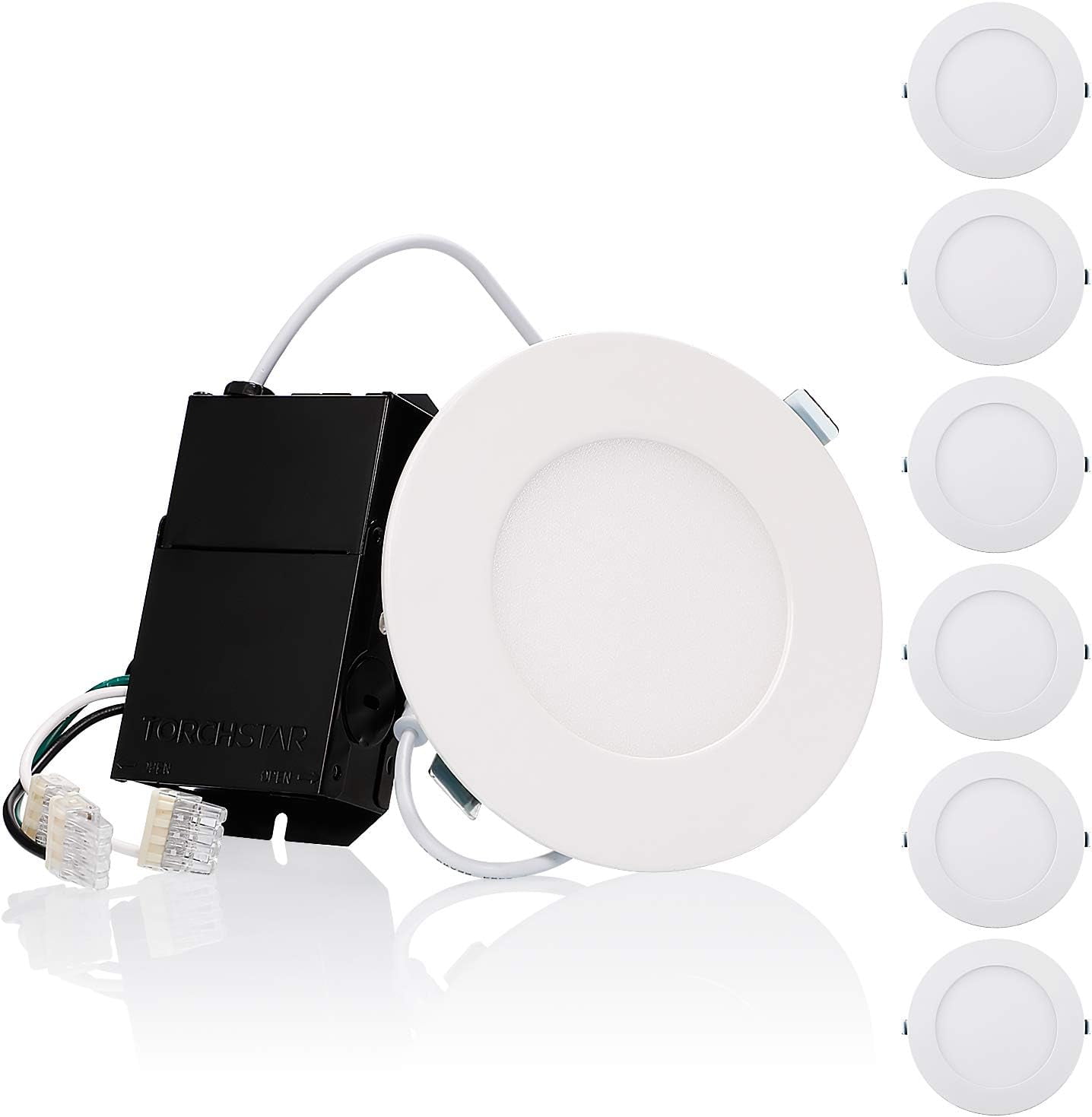 Premium Series 4 Inch Ultra-Thin LED Recessed Light with Junction Box ...