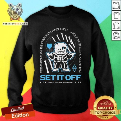 Premium Set It Off Duality 10 Year Anniversary Undertale Sans Skeleton ...