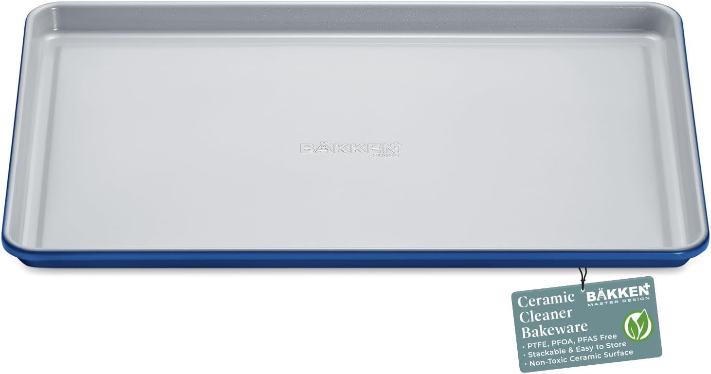 Premium Sheet Pan Set - Aluminized Steel with Ceramic Non-Stick, Heavy ...
