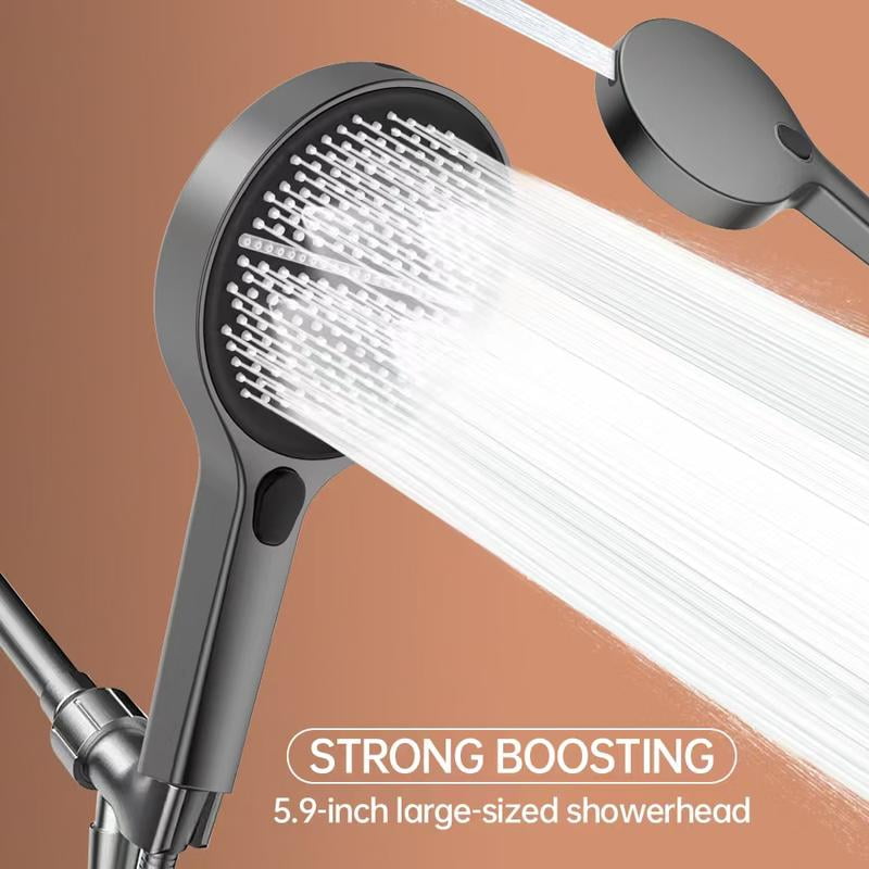 Premium Shower Head Set with 1.5m Hose & Adjustable Bracket - High ...