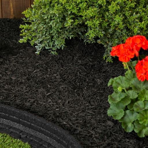 Premium Shredded Rubber Mulch for Gardens, Lawns, and Landscaping - 1.5 ...