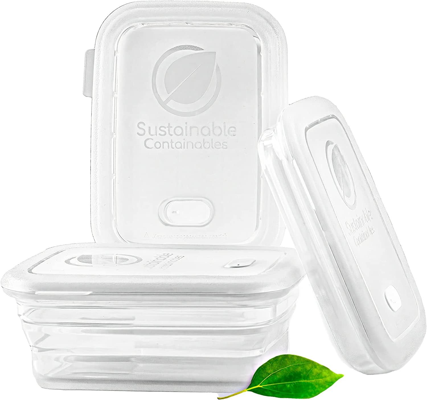 Premium Silicone Collapsible Food Storage Containers with Silicone ...