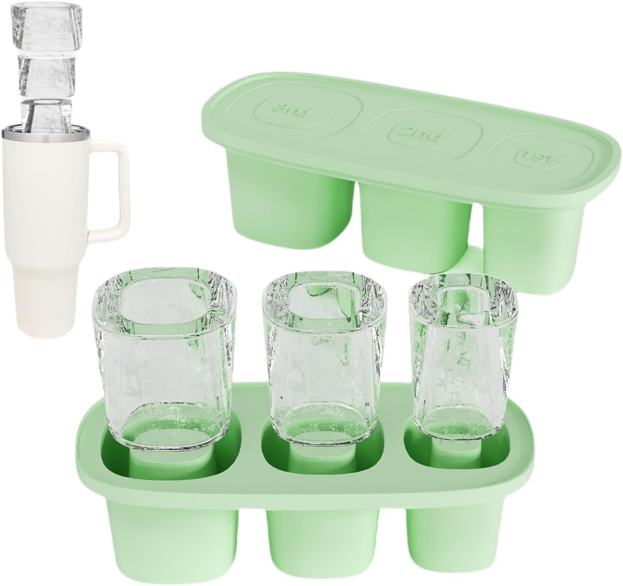 Premium Silicone Ice Cube Tray for 30oz and 40oz Tumblers - Large ...
