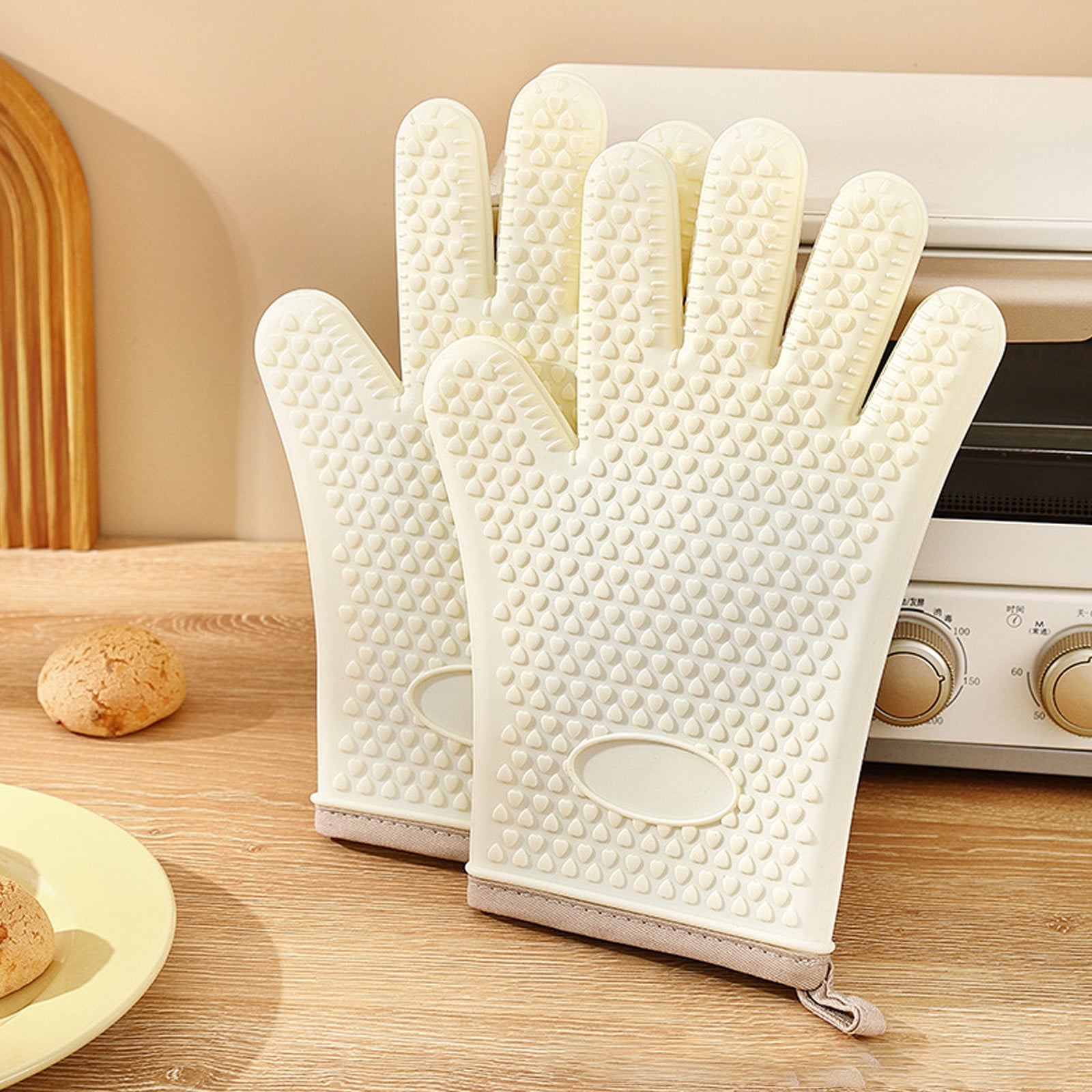 Premium Silicone Oven Gloves for Safe Handling, Heat Blocking & Anti ...