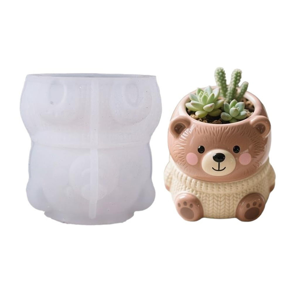 Premium Silicone Planter Mold Flexible Sturdy Design Resin Container ...