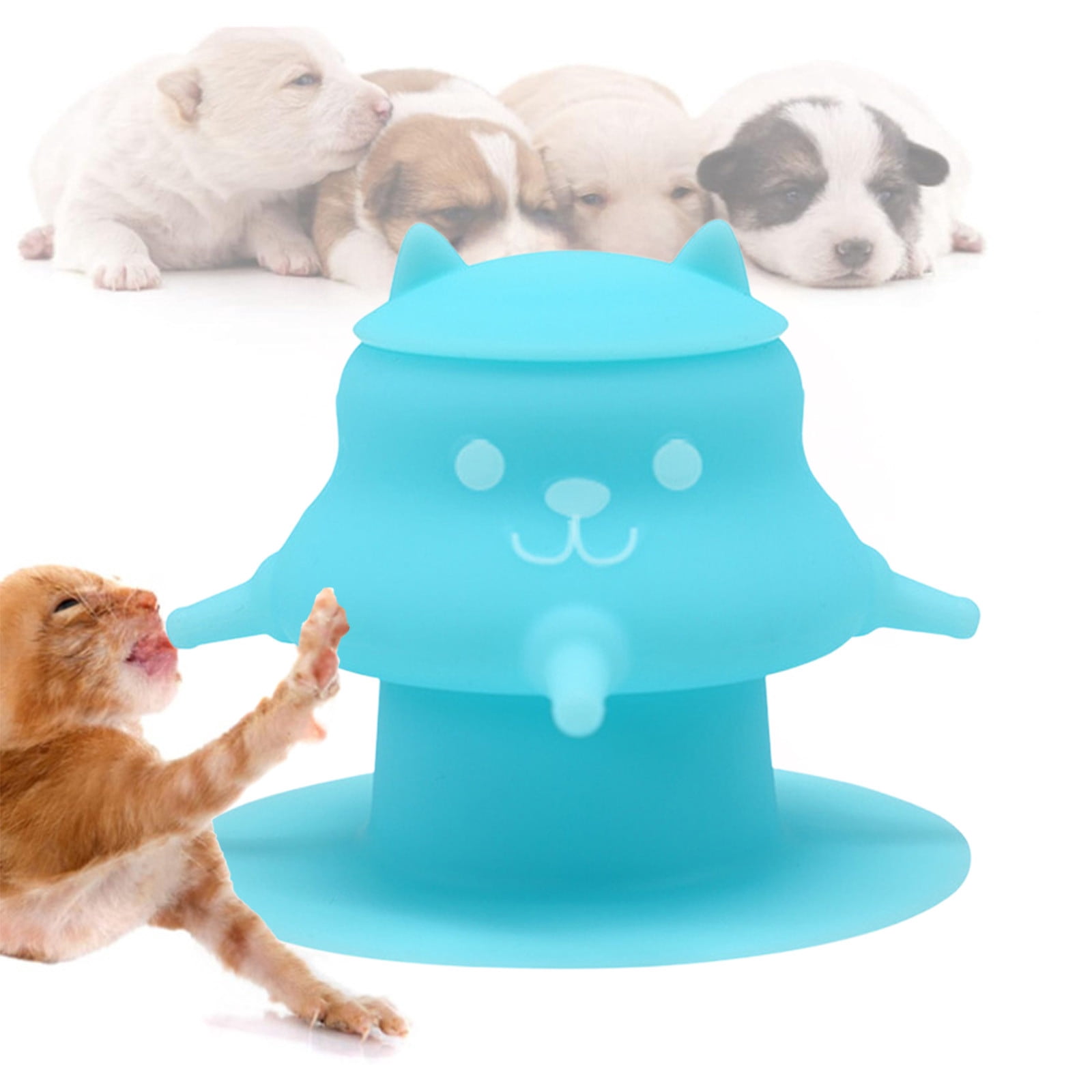 Premium Silicone Suction Cup Pet Milk Bowl | Multi-Nipple Feeding ...