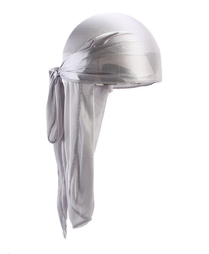 Premium Silky Satin Men's Cap Hat Rag Biker Smooth Head Wrap Hip Hop ...
