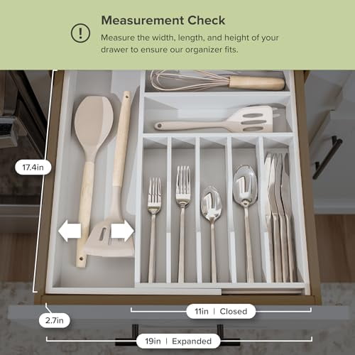 Premium Silverware, Flatware and Utensil Organizer for Kitchen Drawers ...