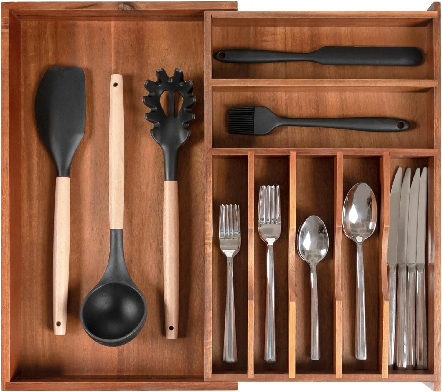Premium Silverware, Flatware and Utensil Organizer for Kitchen Drawers ...