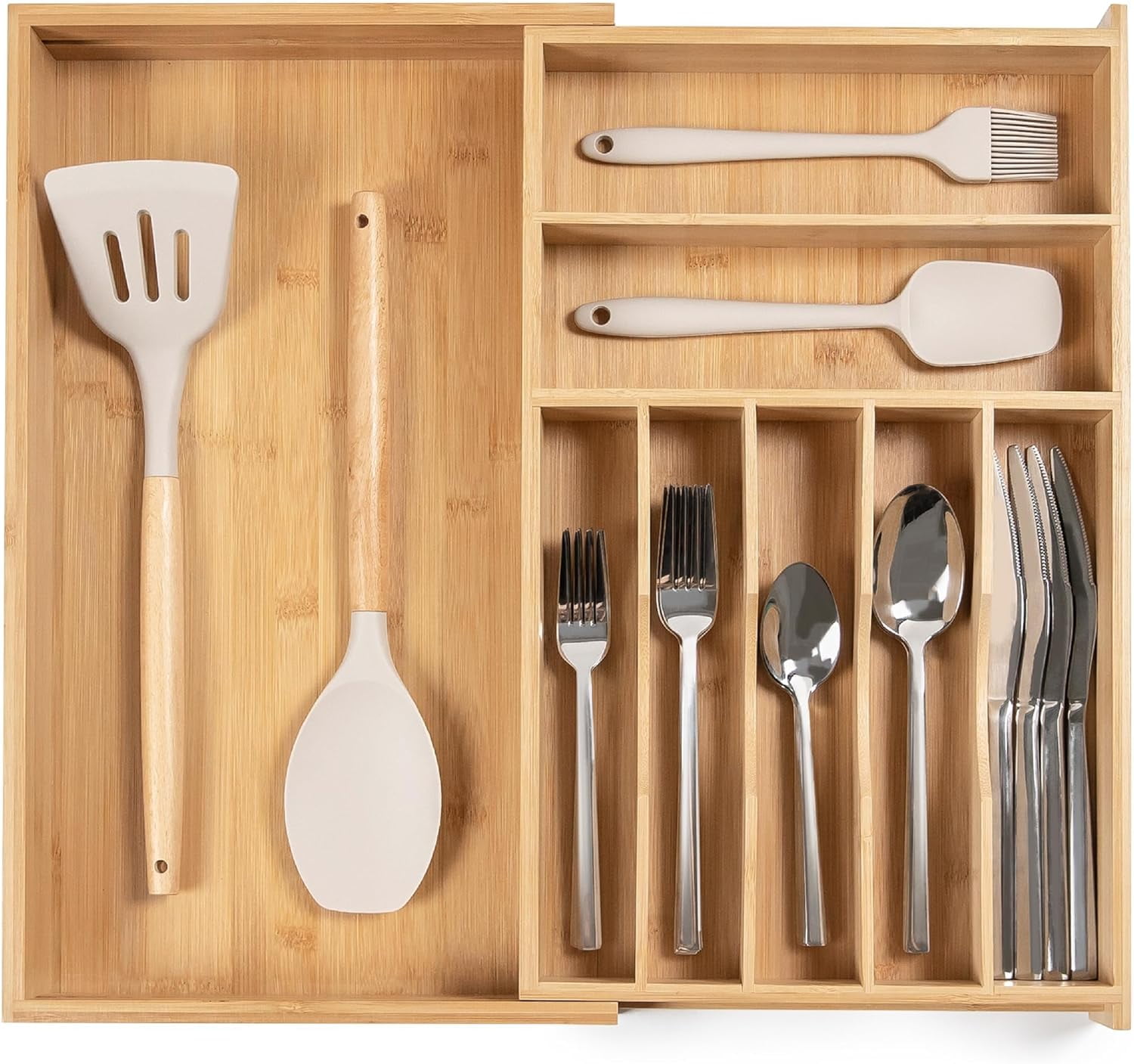 Premium Silverware, Flatware and Utensil Organizer for Kitchen Drawers ...