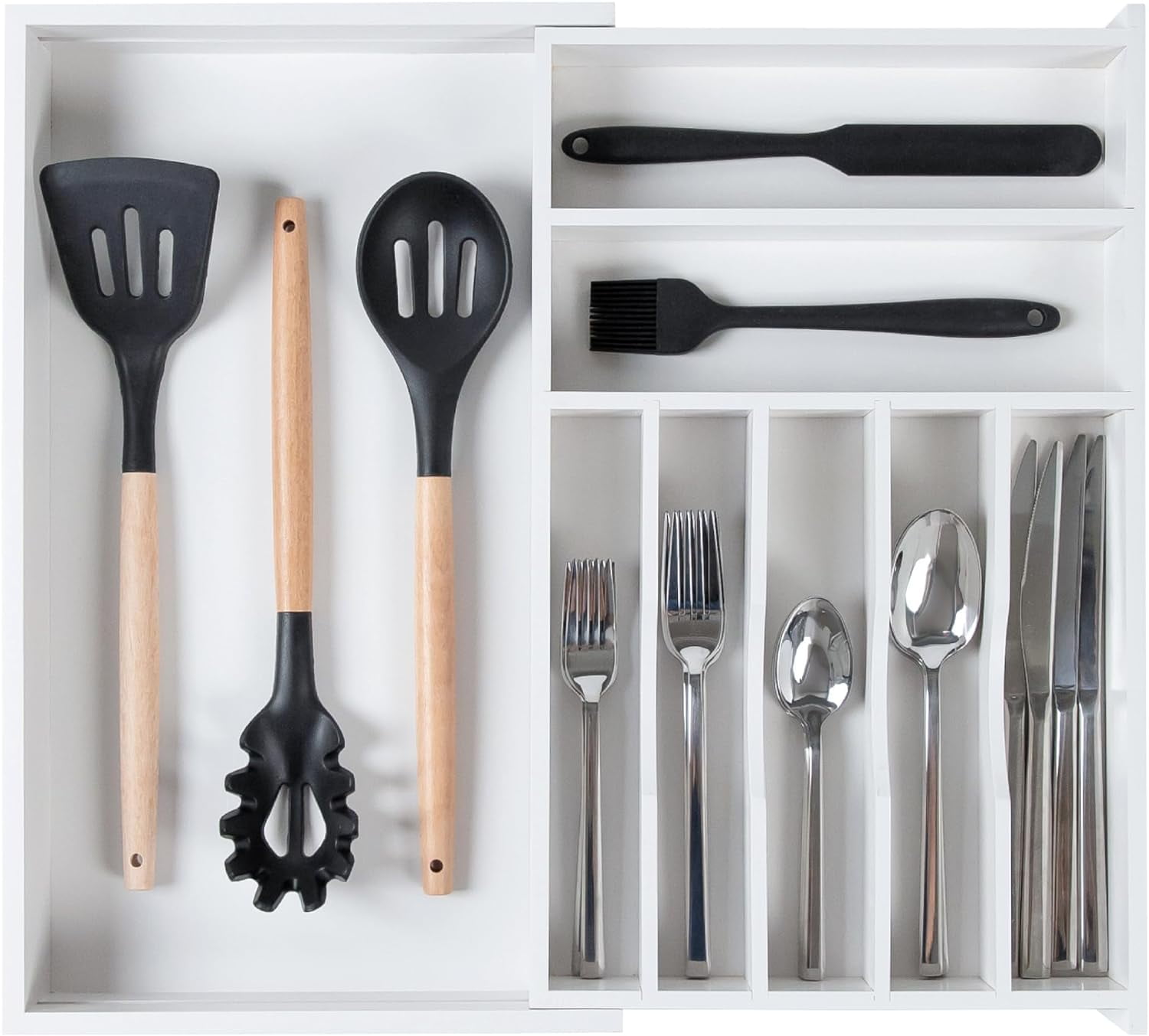 Premium Silverware, Flatware and Utensil Organizer for Kitchen Drawers ...